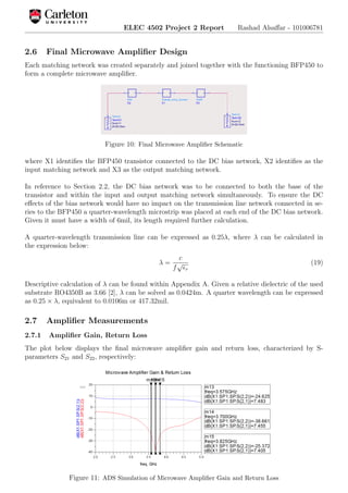 3.7 GHz Microwave Amplifier Design | PDF