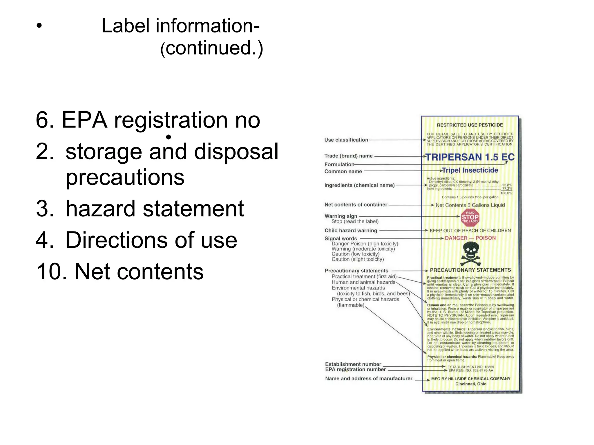3 18 Pesticide Labels & Safety Sheets | PPT
