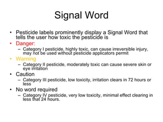 3 18 Pesticide Labels & Safety Sheets | PPT