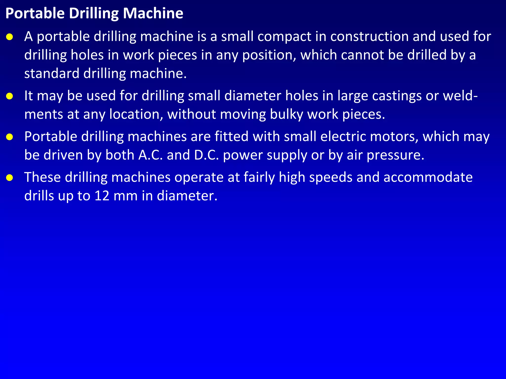 3. drilling machine | PPTX
