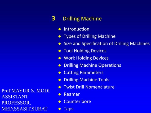3. drilling machine | PPTX