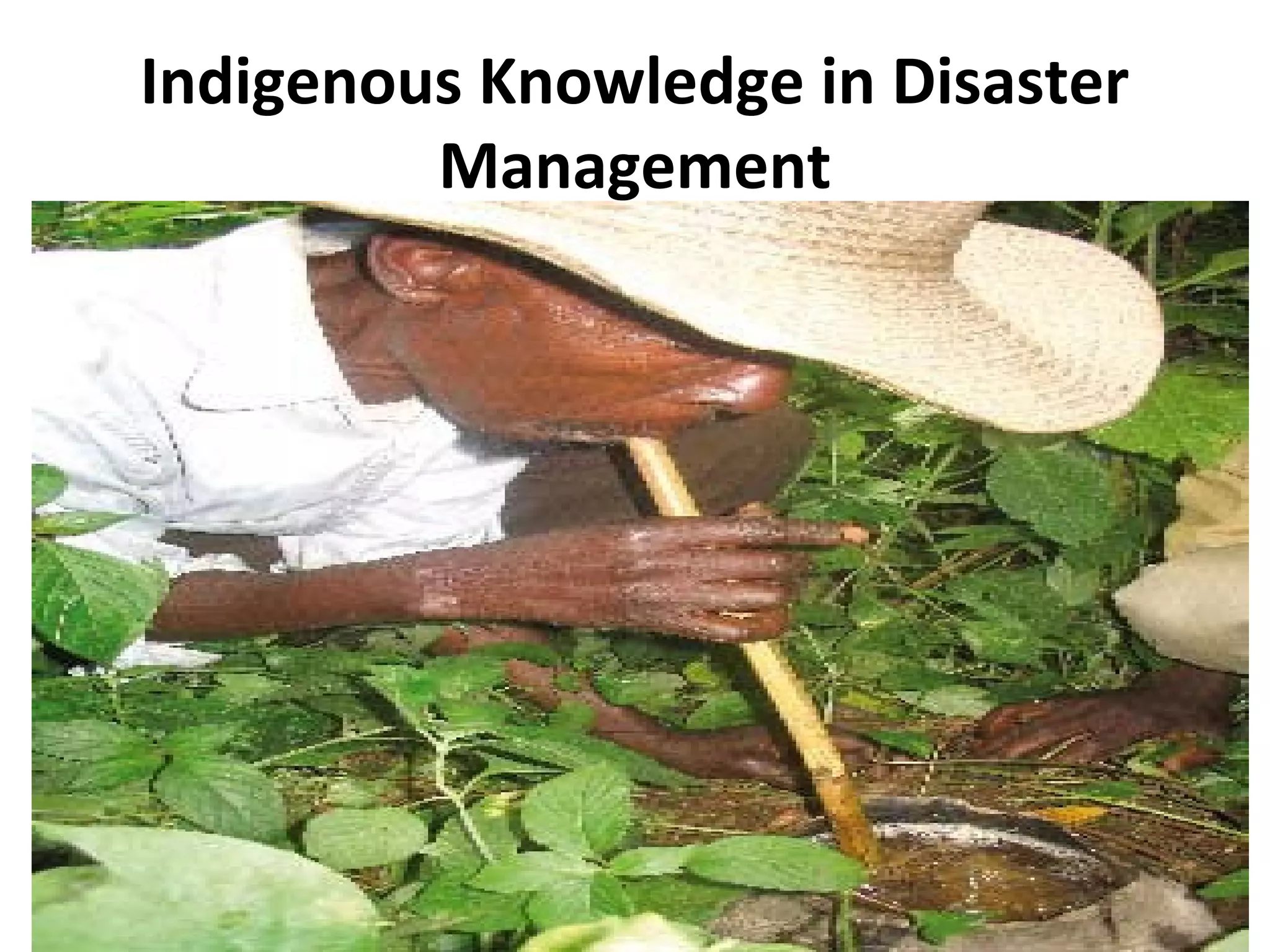 indigenous knowledge | PPT
