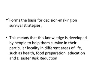 indigenous knowledge | PPT