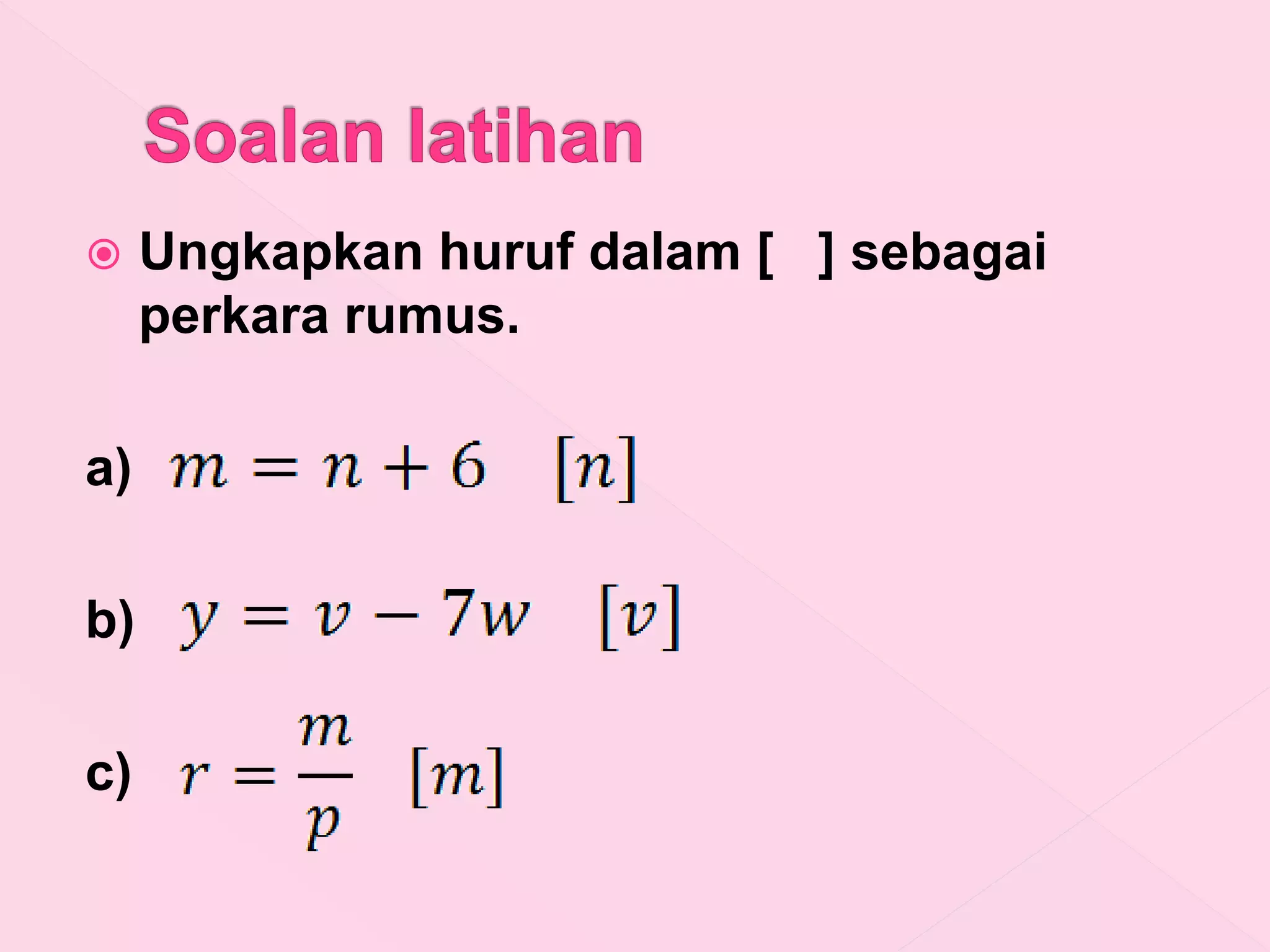 Rumus Algebra | PPTX