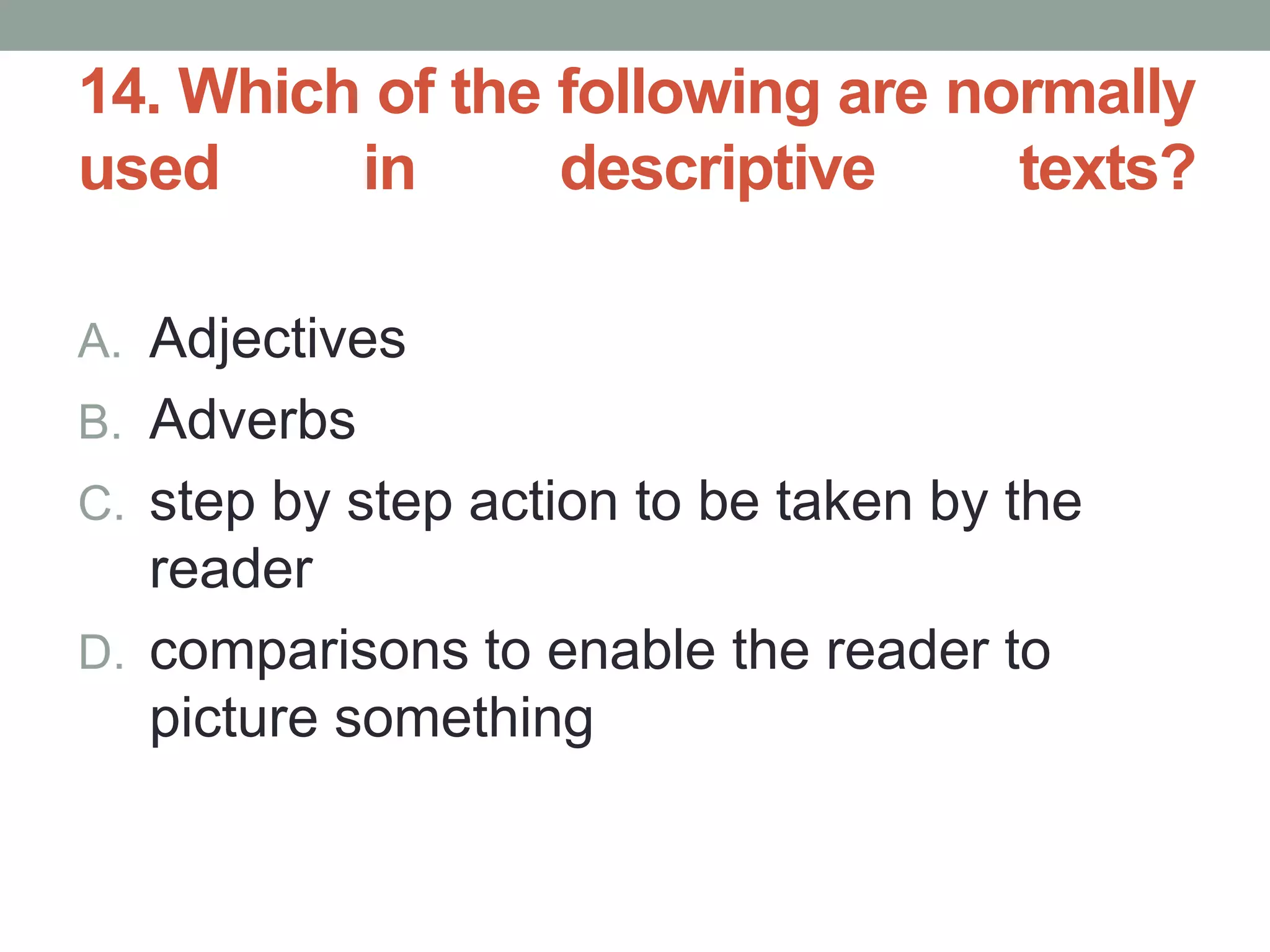 Quiz about the 9 structures of academic text - EAPP | PPTX