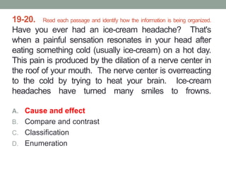 Anwers to quiz about the 9 structures of academic text - EAPP | PPTX ...