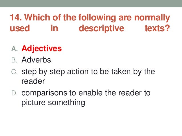 Anwers to quiz about the 9 structures of academic text - EAPP