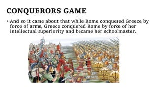 LATIN - THE ROMANS AND THE GREEKS | PPTX | Books and Literature