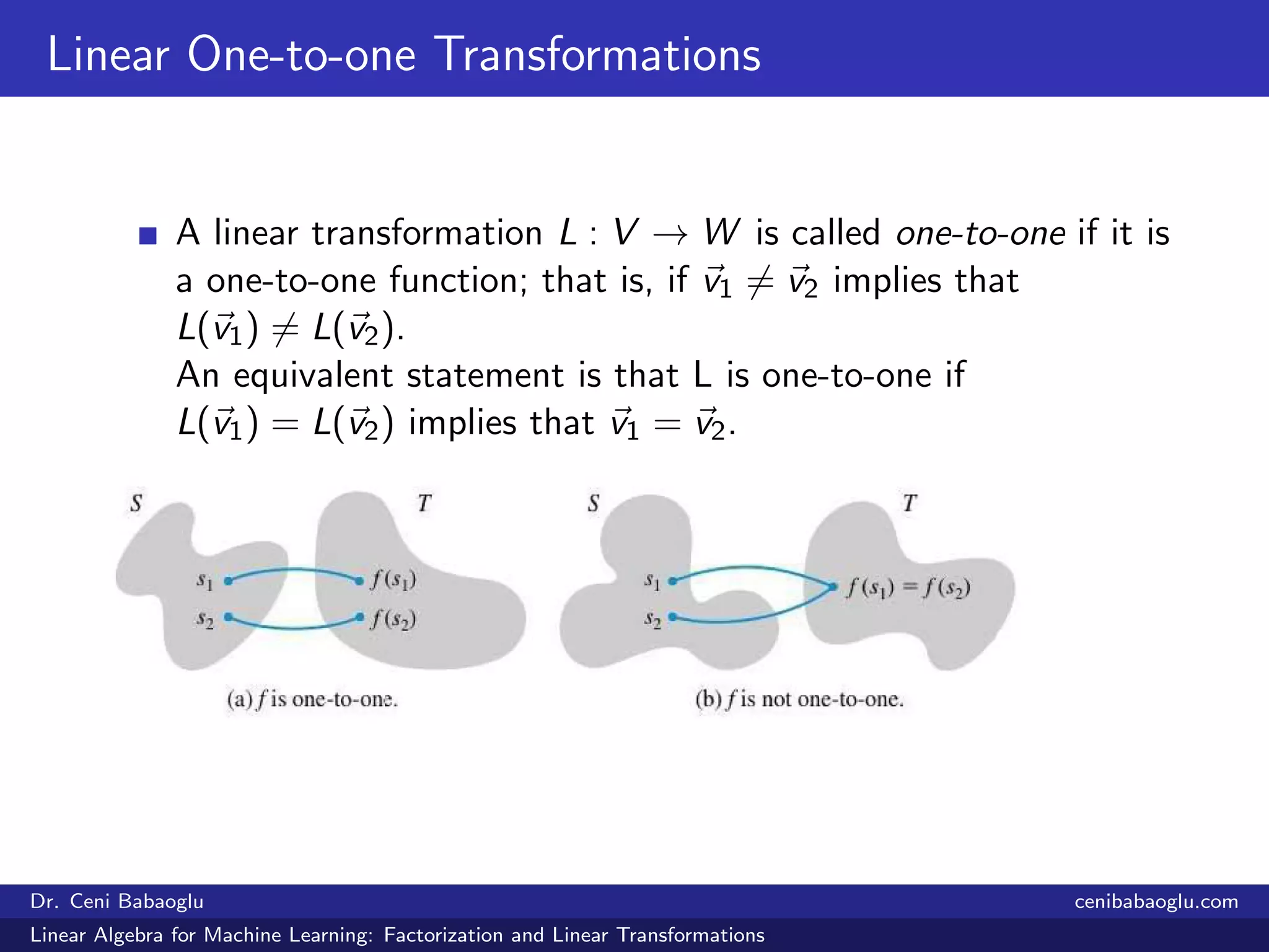 3 Linear Algebra For Machine Learning Factorization And Linear Transformations Pdf