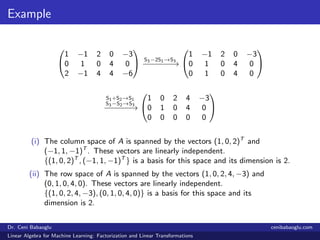 3. Linear Algebra for Machine Learning: Factorization and Linear ...