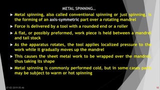 Stretch forming operations | PPTX