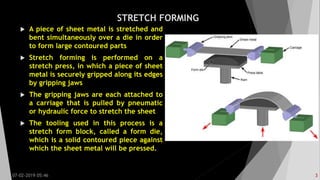 Stretch forming operations | PPTX