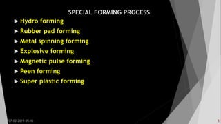 Stretch forming operations | PPTX