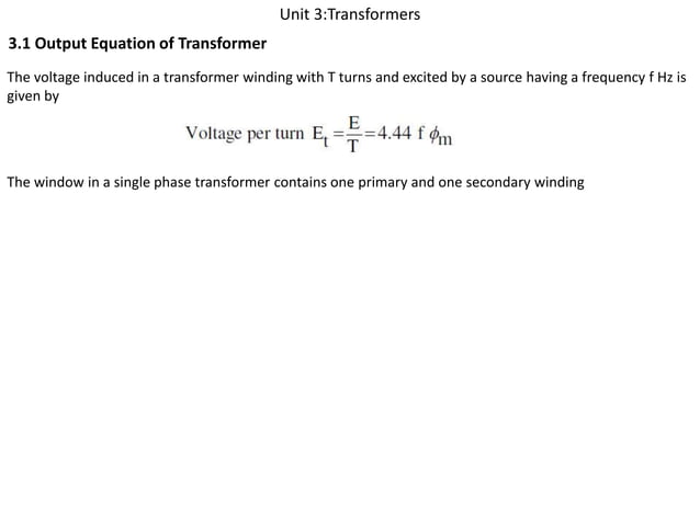3.1. OUTPUT EQUATION | PPT | Free Download