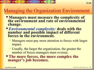 The Organizational Environment Chapter 3 | PPT