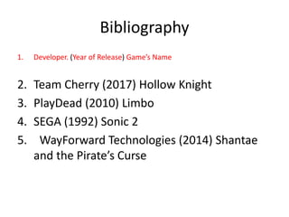 Game Animation Research | PPT