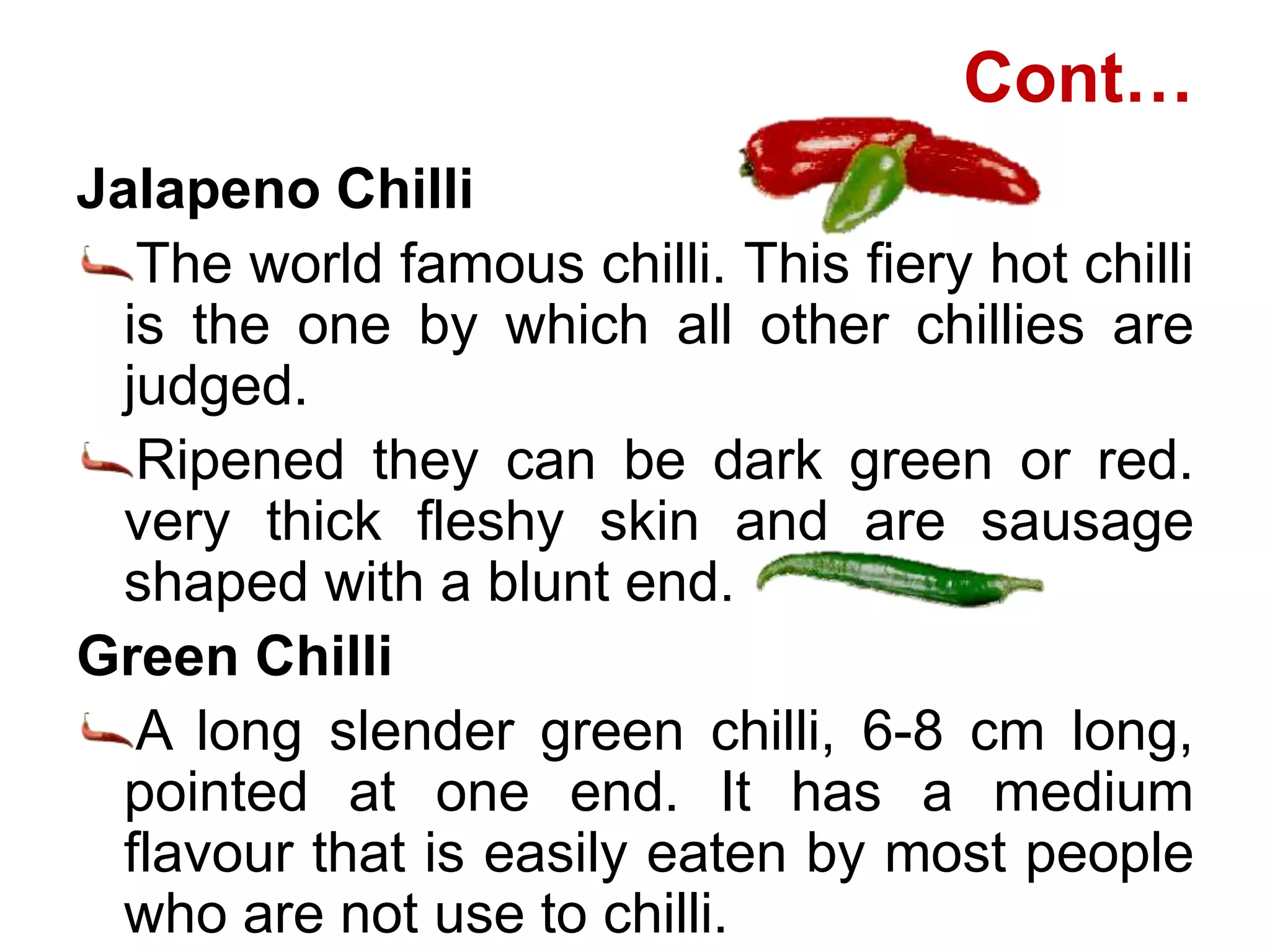 Chilli Processing | PPTX