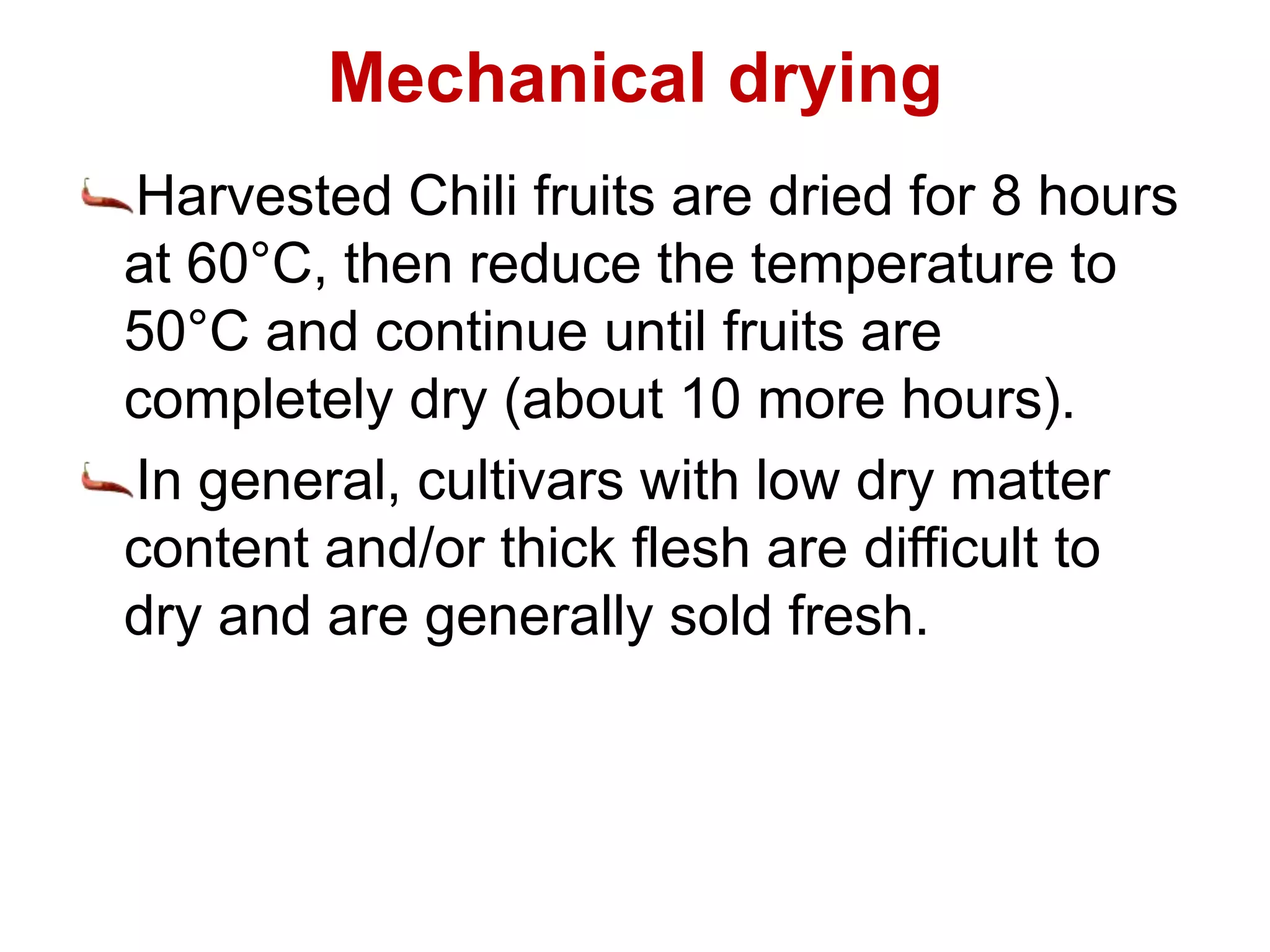 Chilli Processing | PPTX