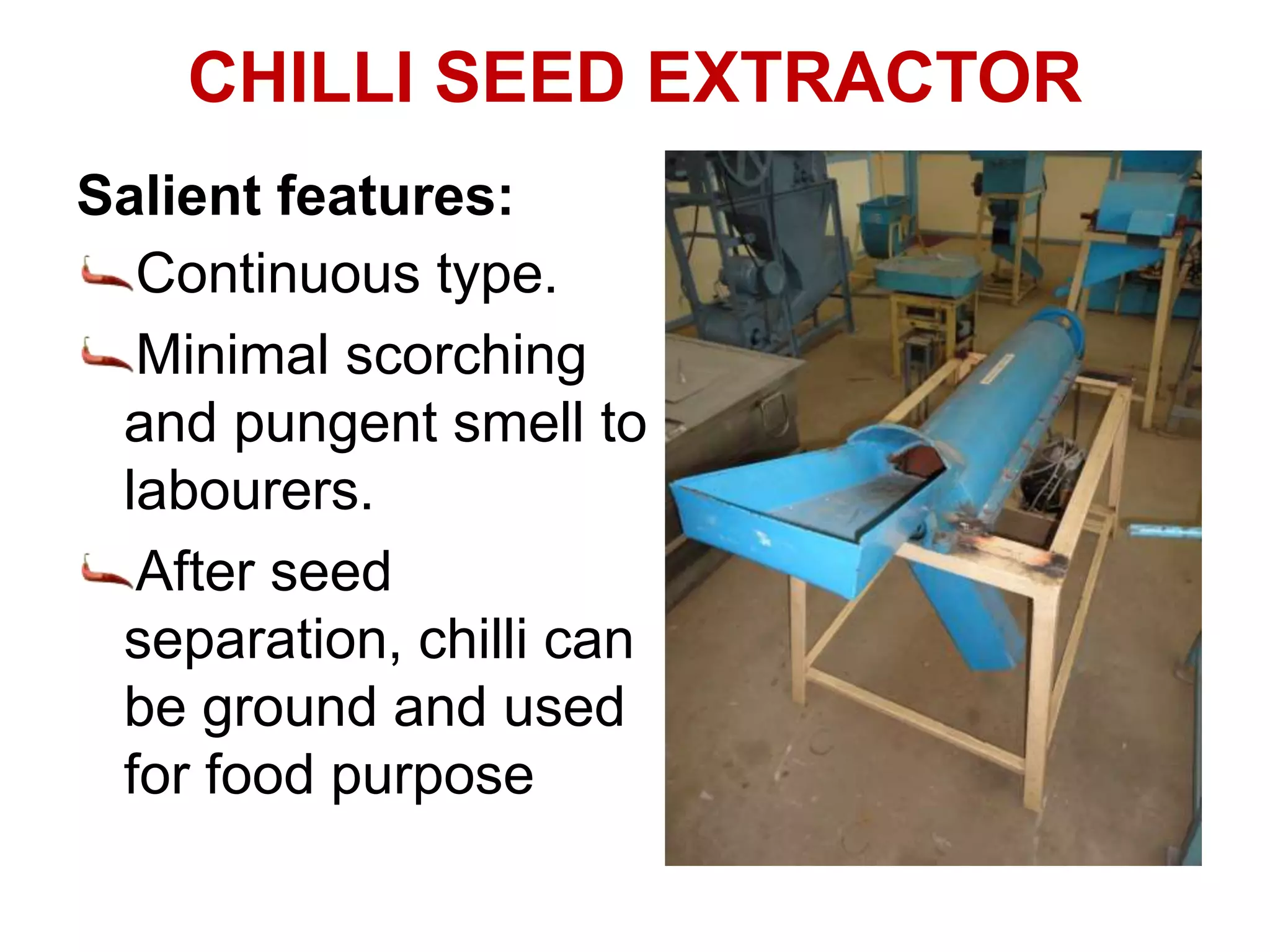 Chilli Processing | PPTX