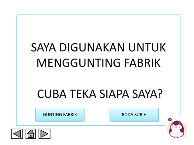 NOTA ALATAN JAHITAN | PPT