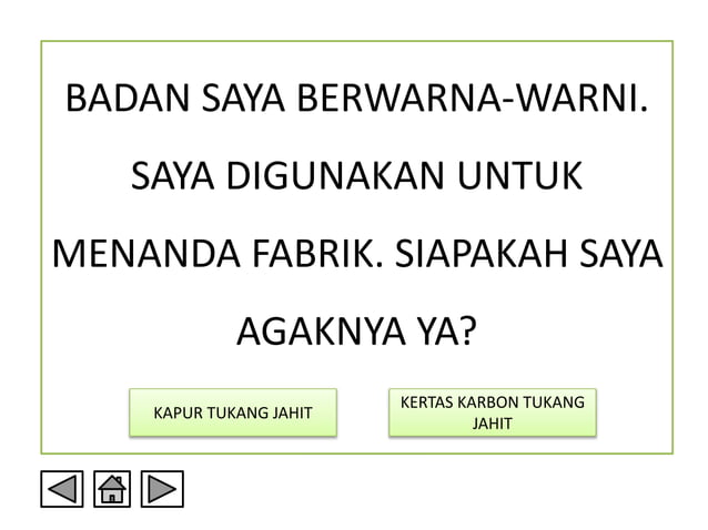 NOTA ALATAN JAHITAN | PPT