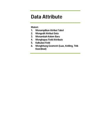 Pengenalan Attribute | PDF