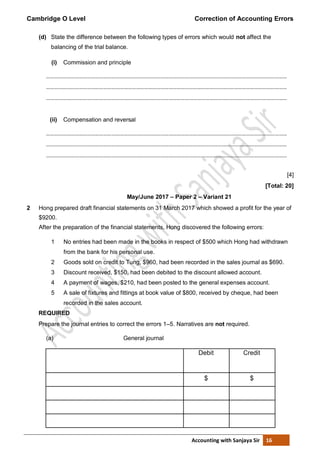 3. correction of accounting errors new | PDF