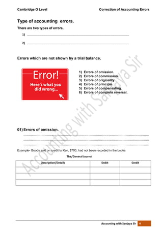 3. correction of accounting errors new | PDF