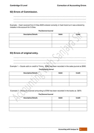 3. correction of accounting errors new | PDF