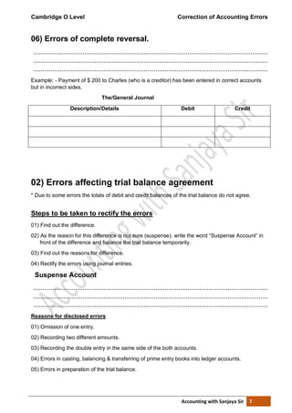 3. correction of accounting errors new | PDF