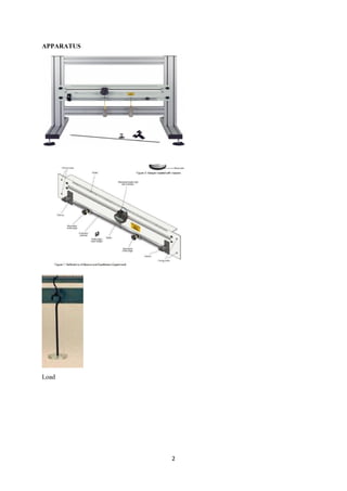 lab report structure deflection of cantilever | PDF