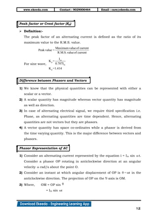 3. a. c. circits | PDF