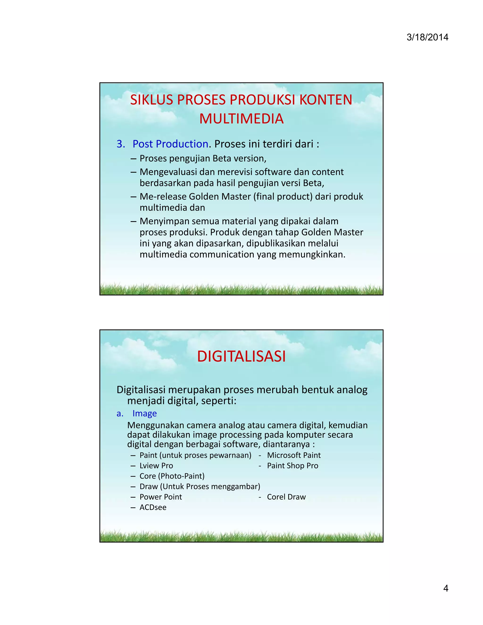3.proses produksi konten multimedia | PDF