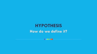 Benefit Hypothesis and Validation | PDF