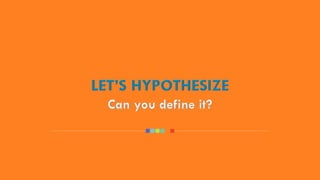 Benefit Hypothesis and Validation | PDF