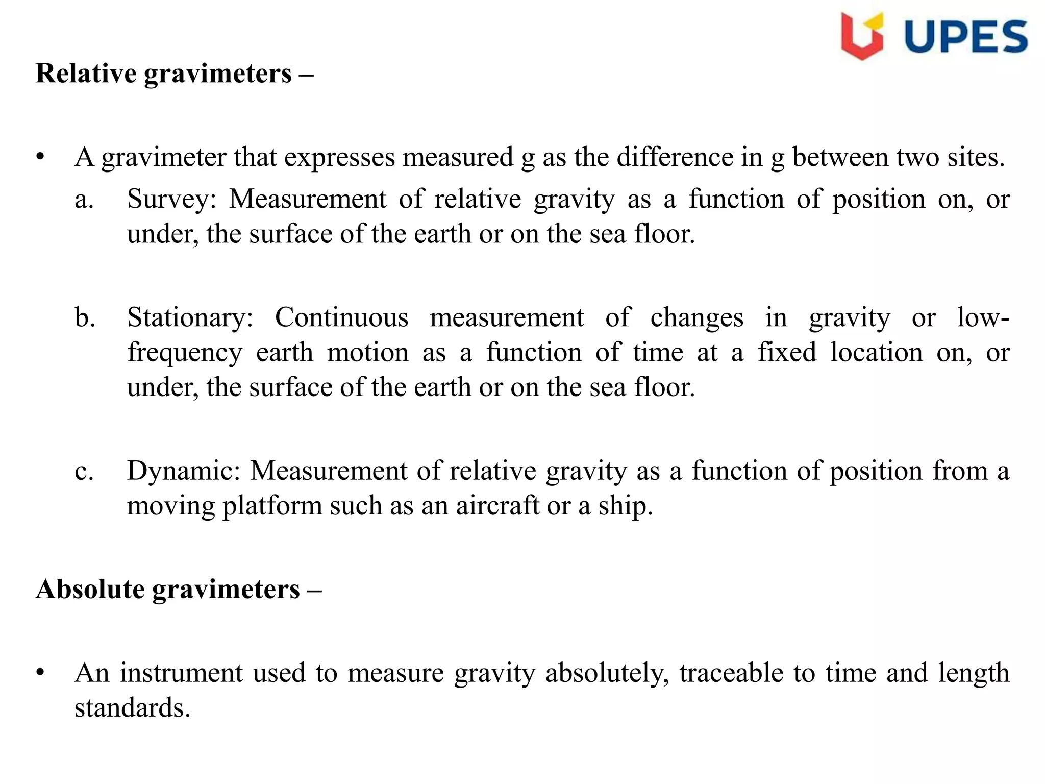 Gravity Survey Method PPTX