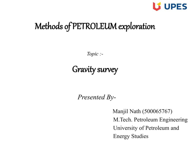 Gravity Survey Method | PPTX