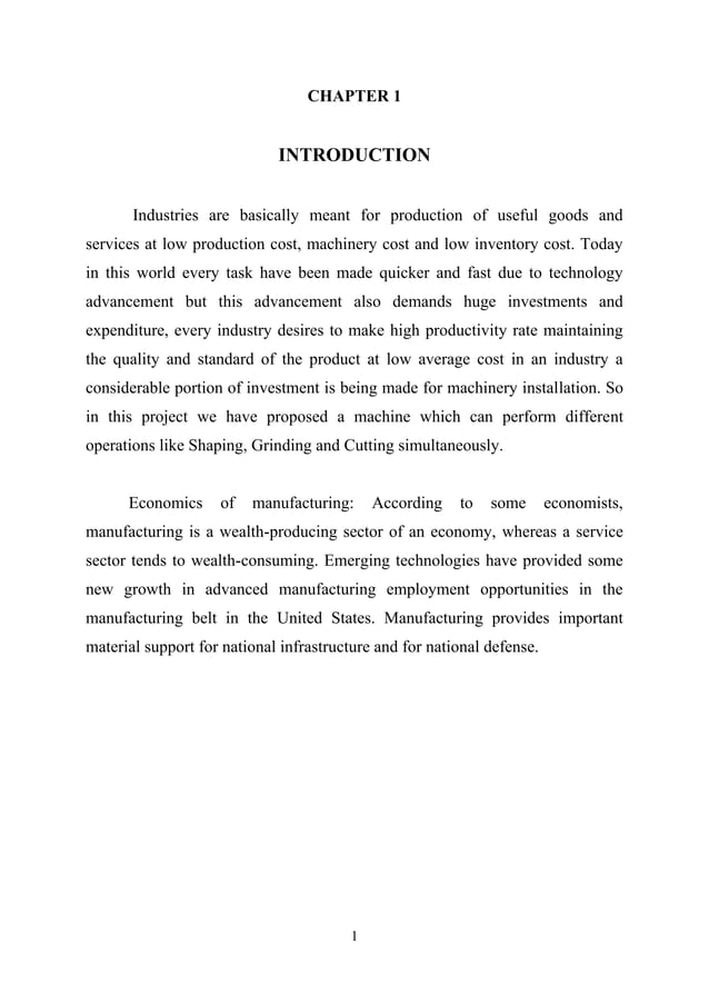 multi operational machine | PDF