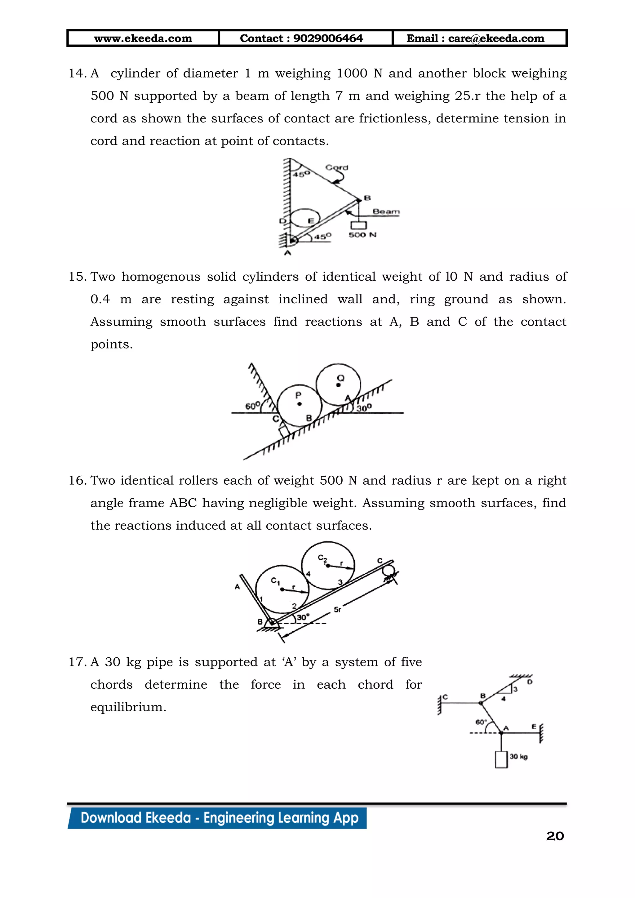 3. coplanar forces equilibrium | PDF