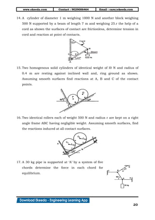 3. coplanar forces equilibrium | PDF
