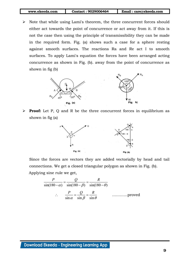 3. coplanar forces equilibrium | PDF