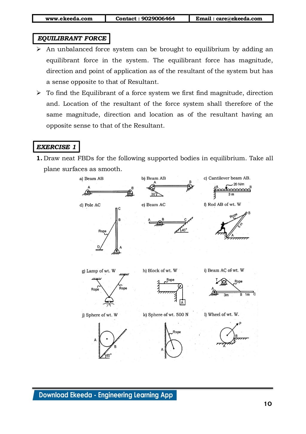 3 Coplanar Forces Equilibrium