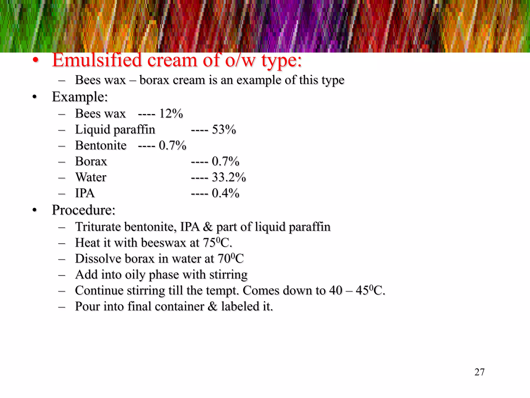 Cold cream, vanishing cream and cleansing cream | PDF
