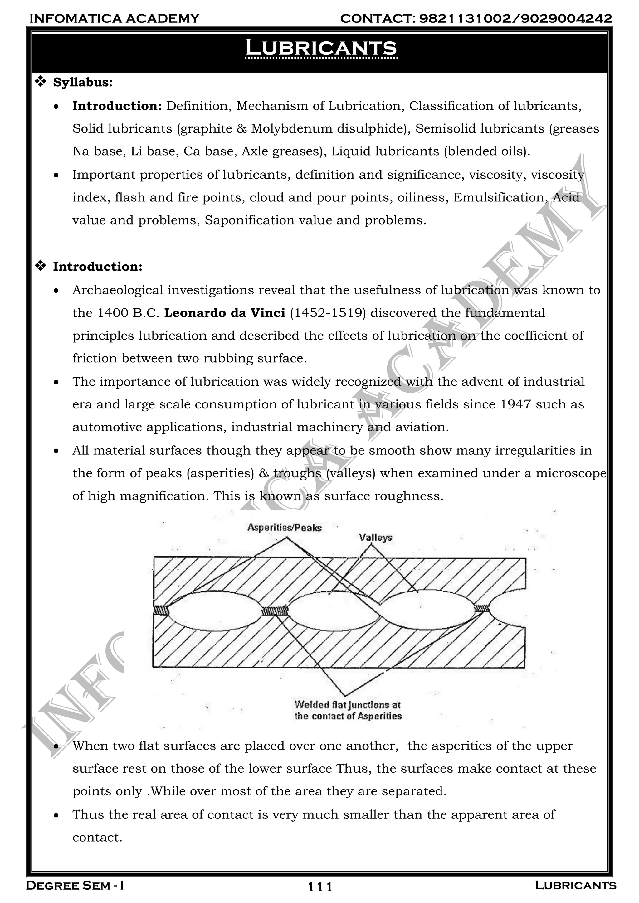 3. lubricants | PDF | Chemistry | Science