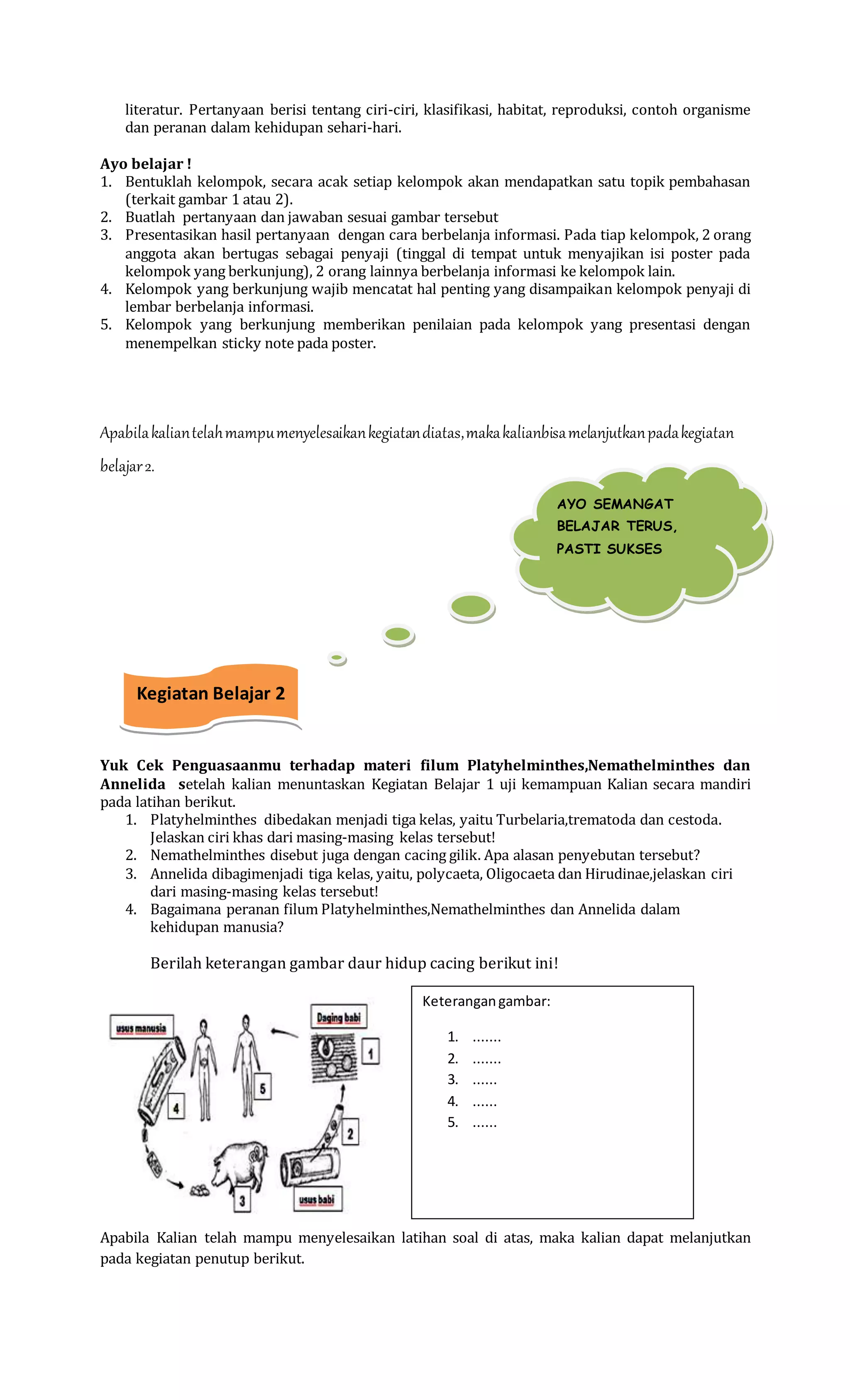 3.9 animalia 2 platy nema annelida pramu man 1 mojokerto | PDF