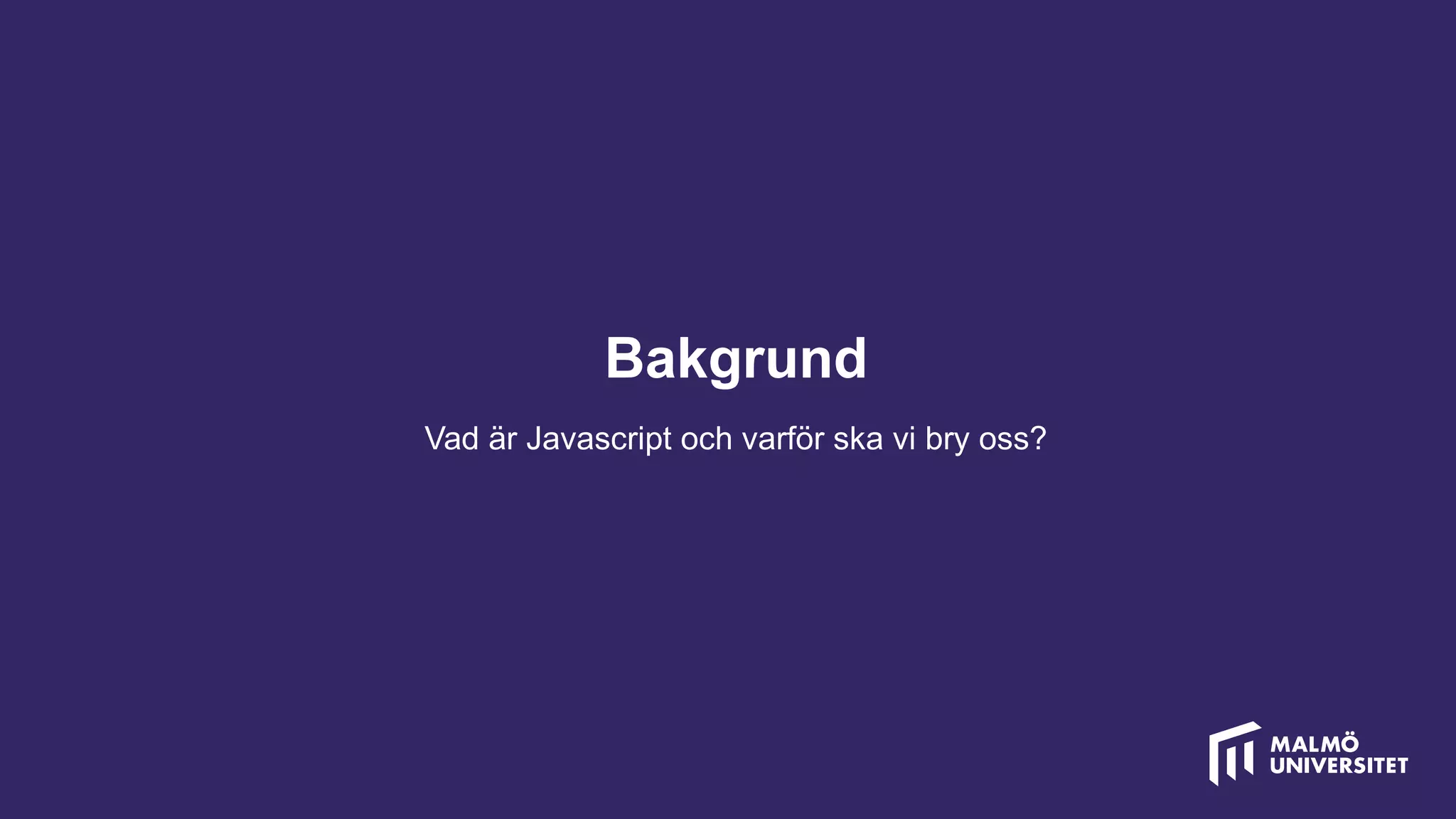 Introduktion till JS | PDF