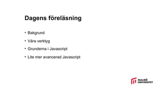 Introduktion till JS | PDF