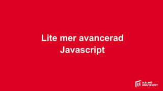 Introduktion till JS | PDF