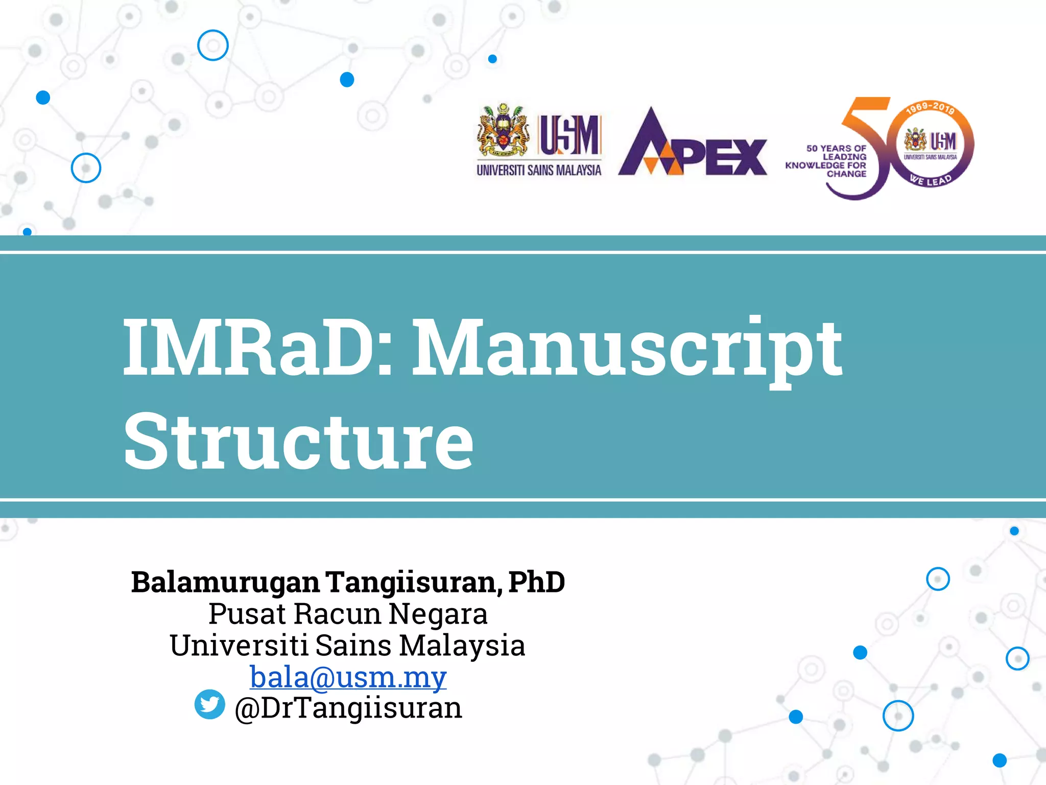 Scientific Writing Series: IMRaD | PDF