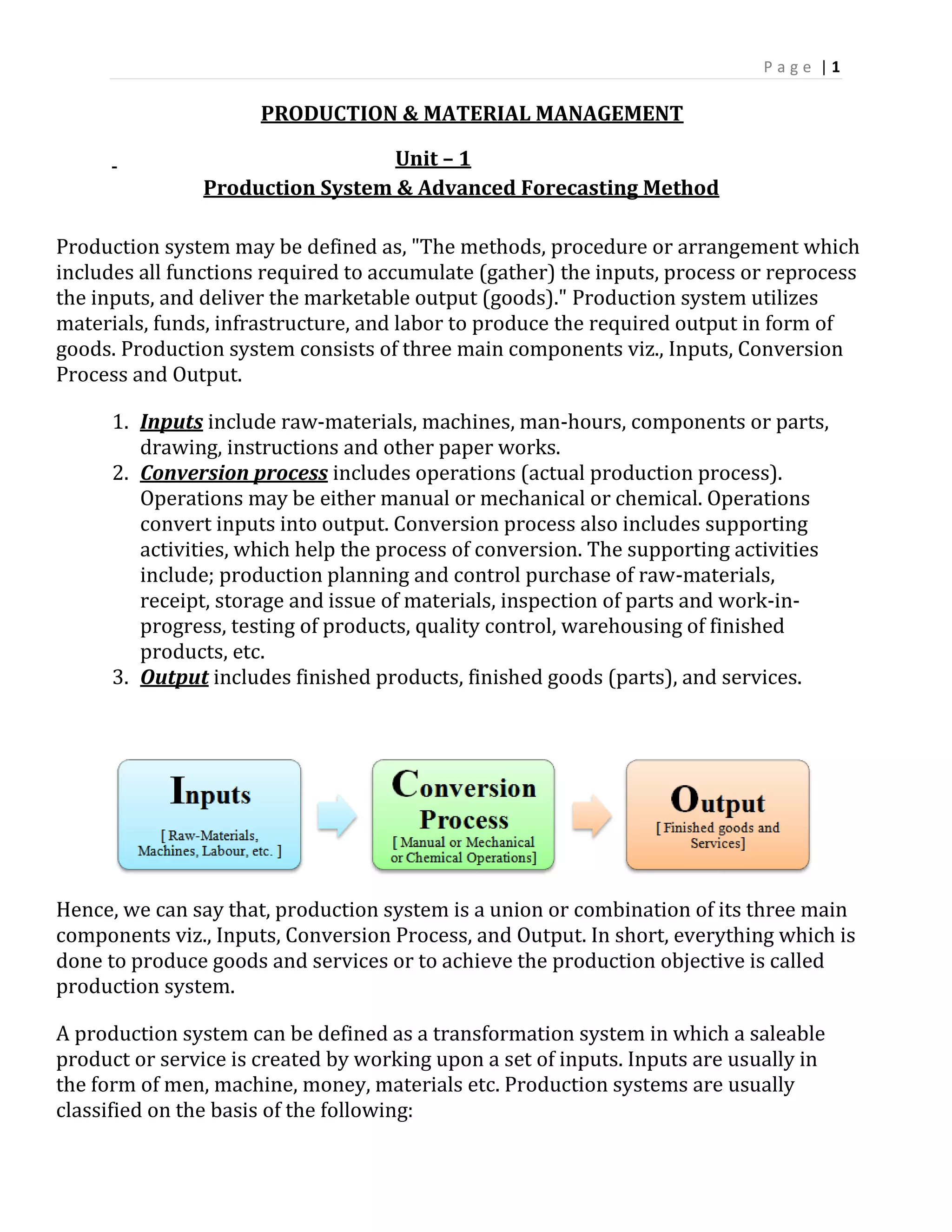 production & material management | PDF